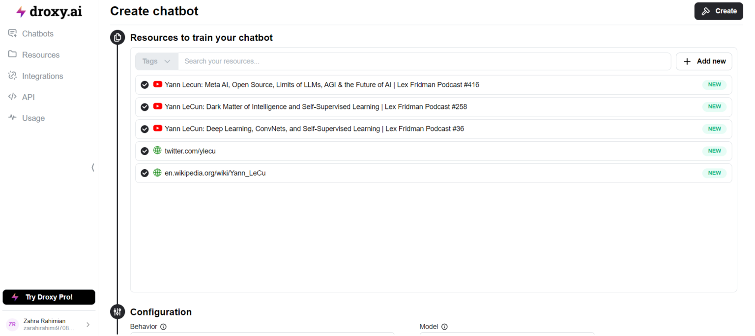 ساخت چت بات هوش مصنوعی اختصاصی با ChatGPT و Droxy چگونه است؟ | کافه‌تدریس